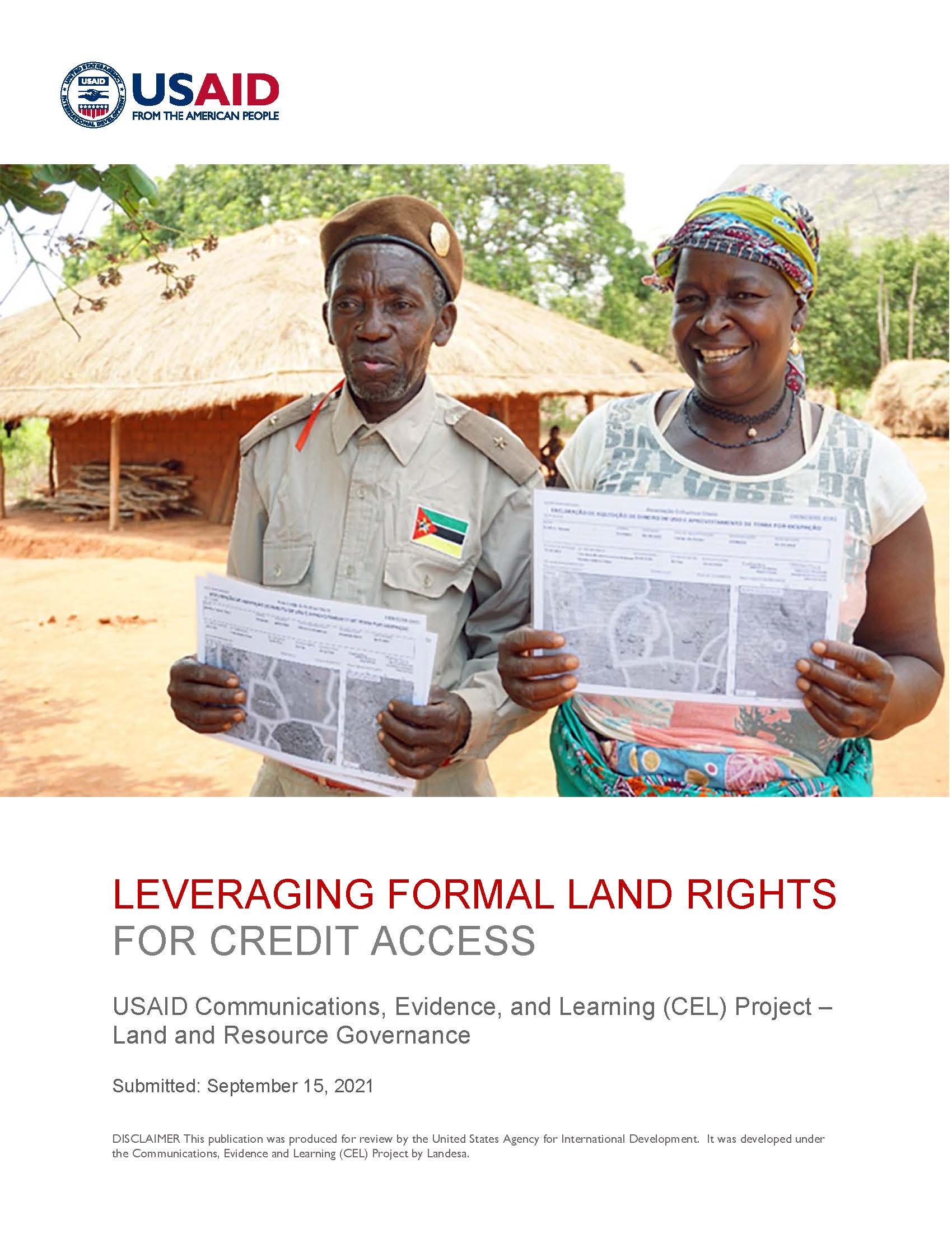 Leveraging Formal Land Rights for Credit Access - Tenure Security ...